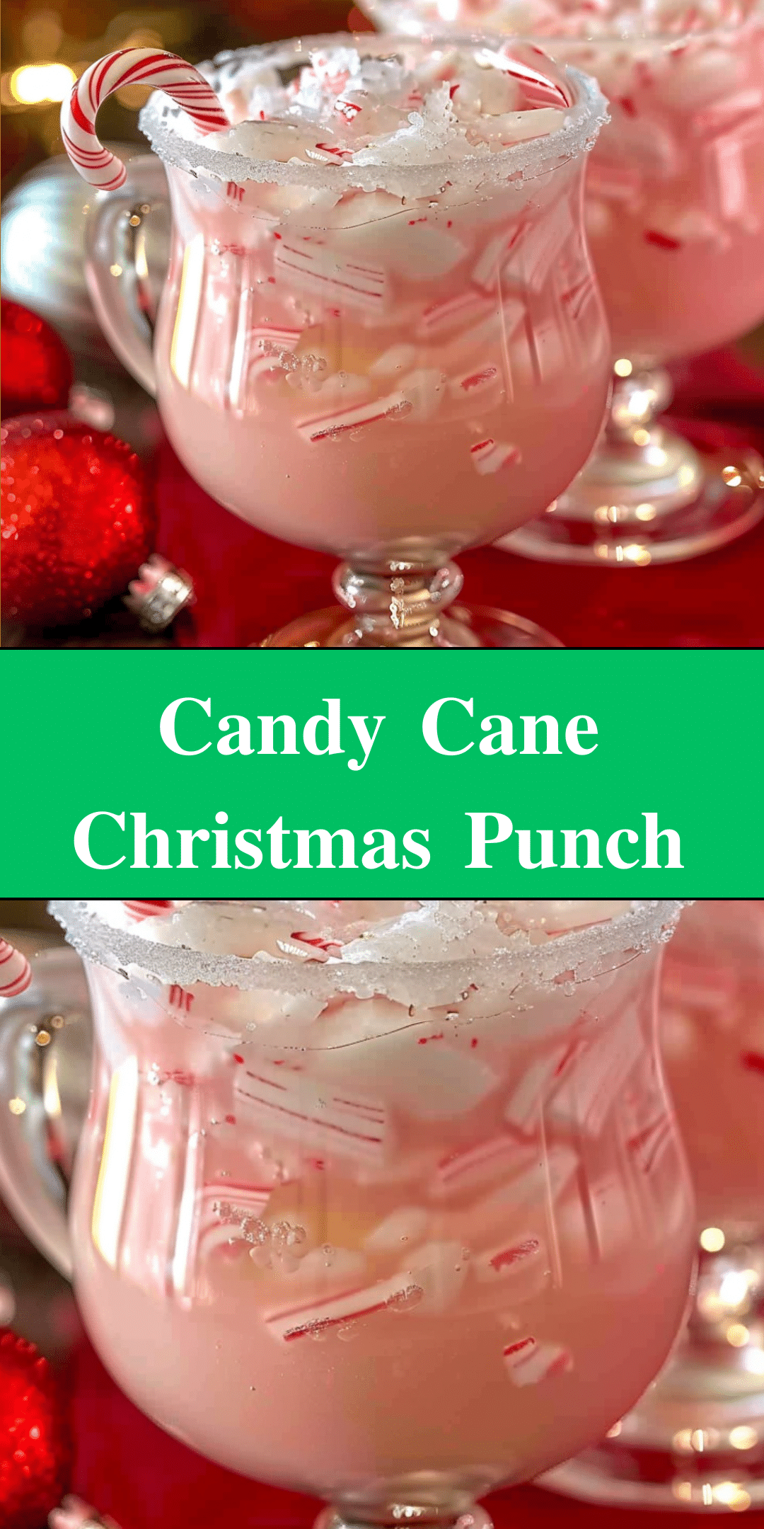 Candy Cane Christmas Punch - Recipes by Janet