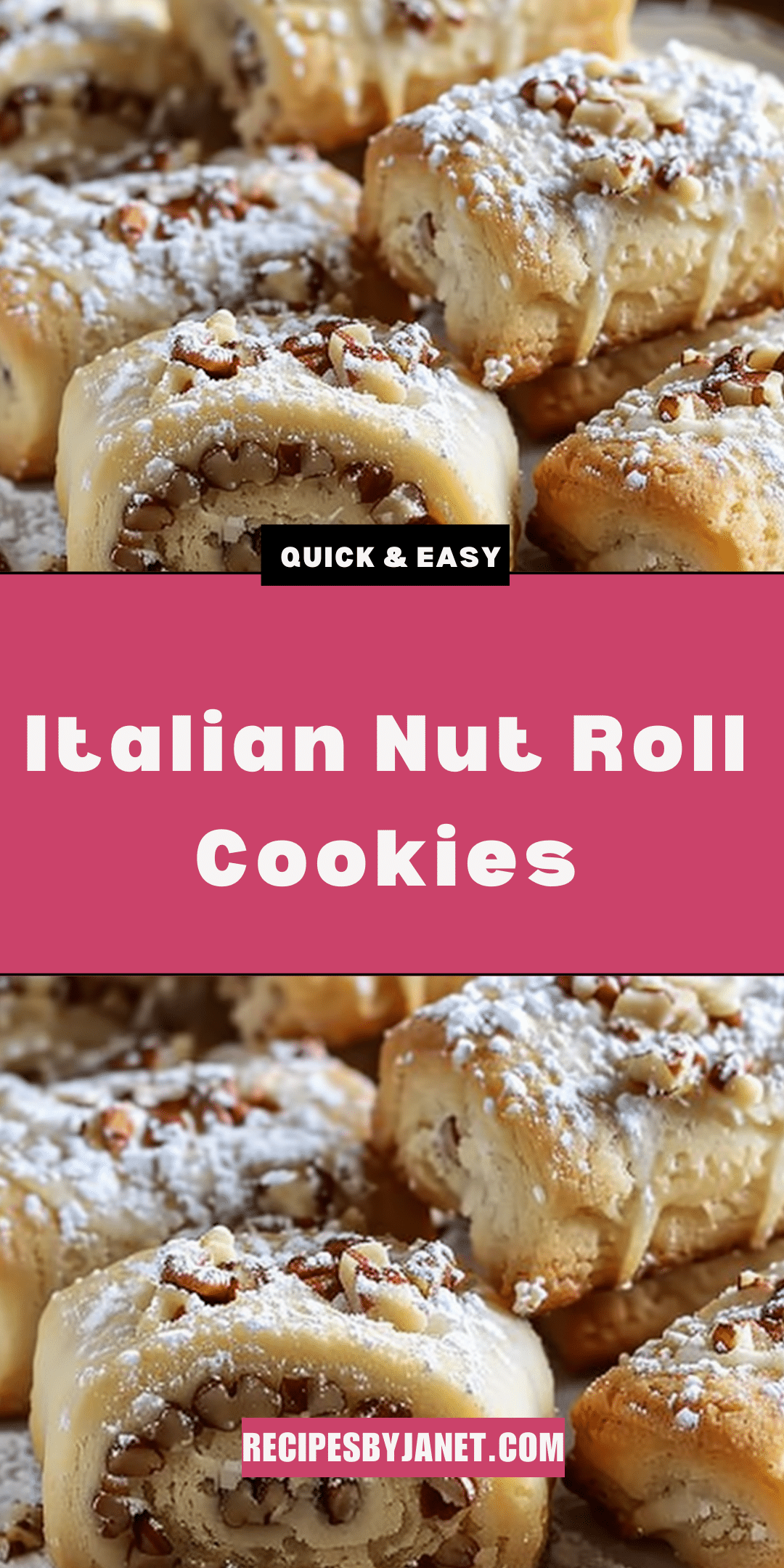 Italian Nut Roll Cookies - Recipes by Janet