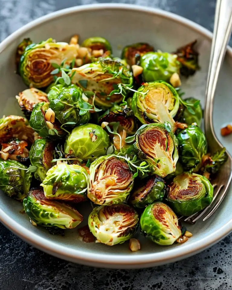 Maple-Roasted Brussels Sprouts - Recipes by Janet