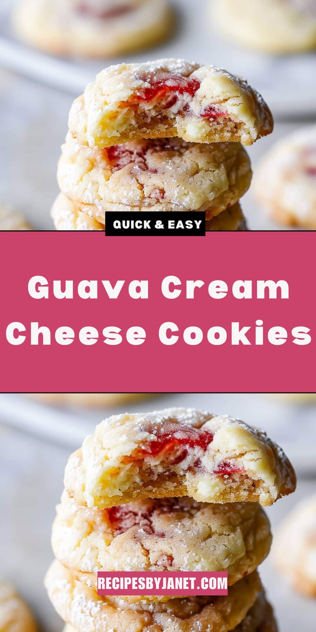 Guava Cream Cheese Thumbprint Cookies - Recipes by Janet