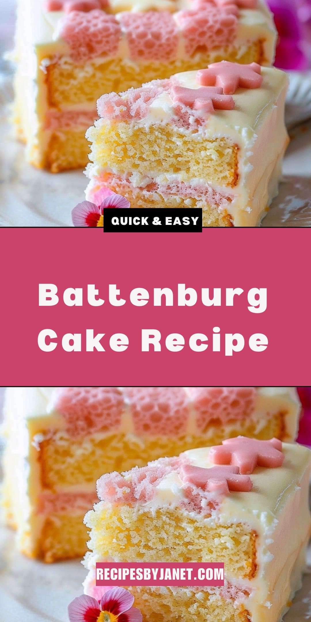 Battenburg Cake Recipe - Recipes by Janet