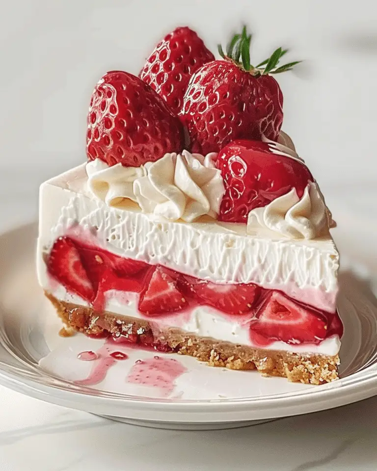 No-Bake Strawberry Cheesecake - Recipes by Janet