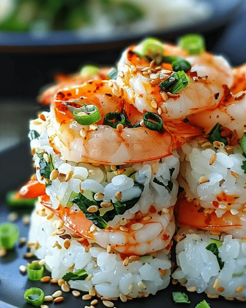 Spicy Shrimp Sushi Stacks - Recipes by Janet