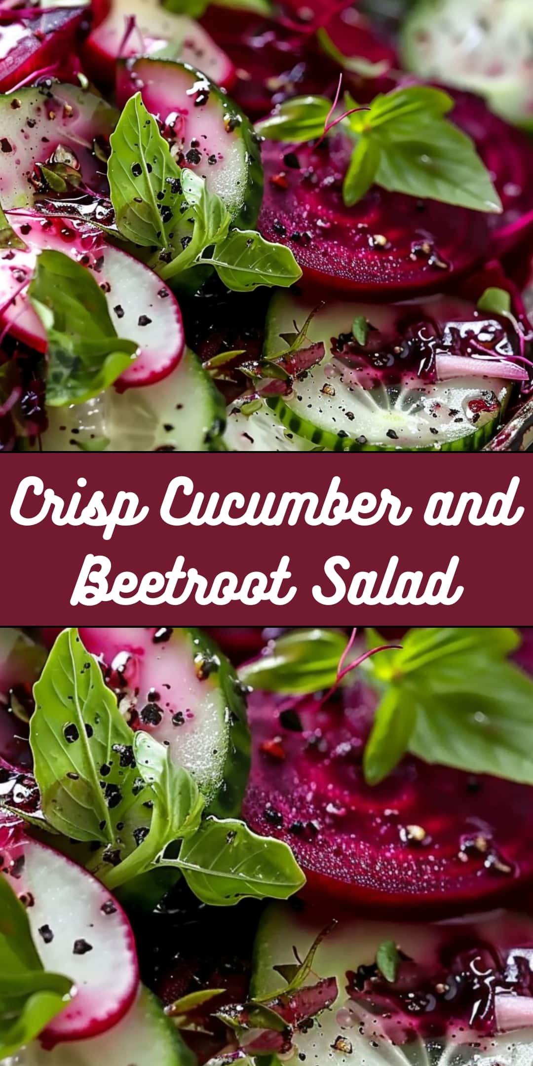 Crisp Cucumber and Beetroot Salad Recipe - Recipes by Janet
