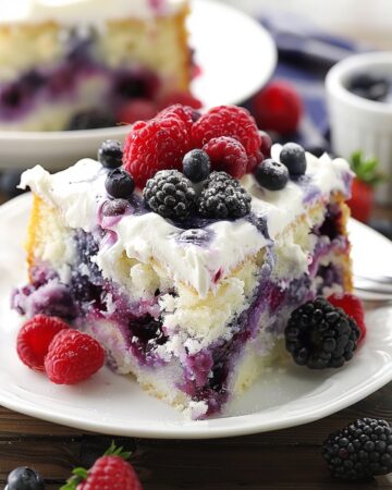 Summer Berry Poke Cake - Recipes by Janet