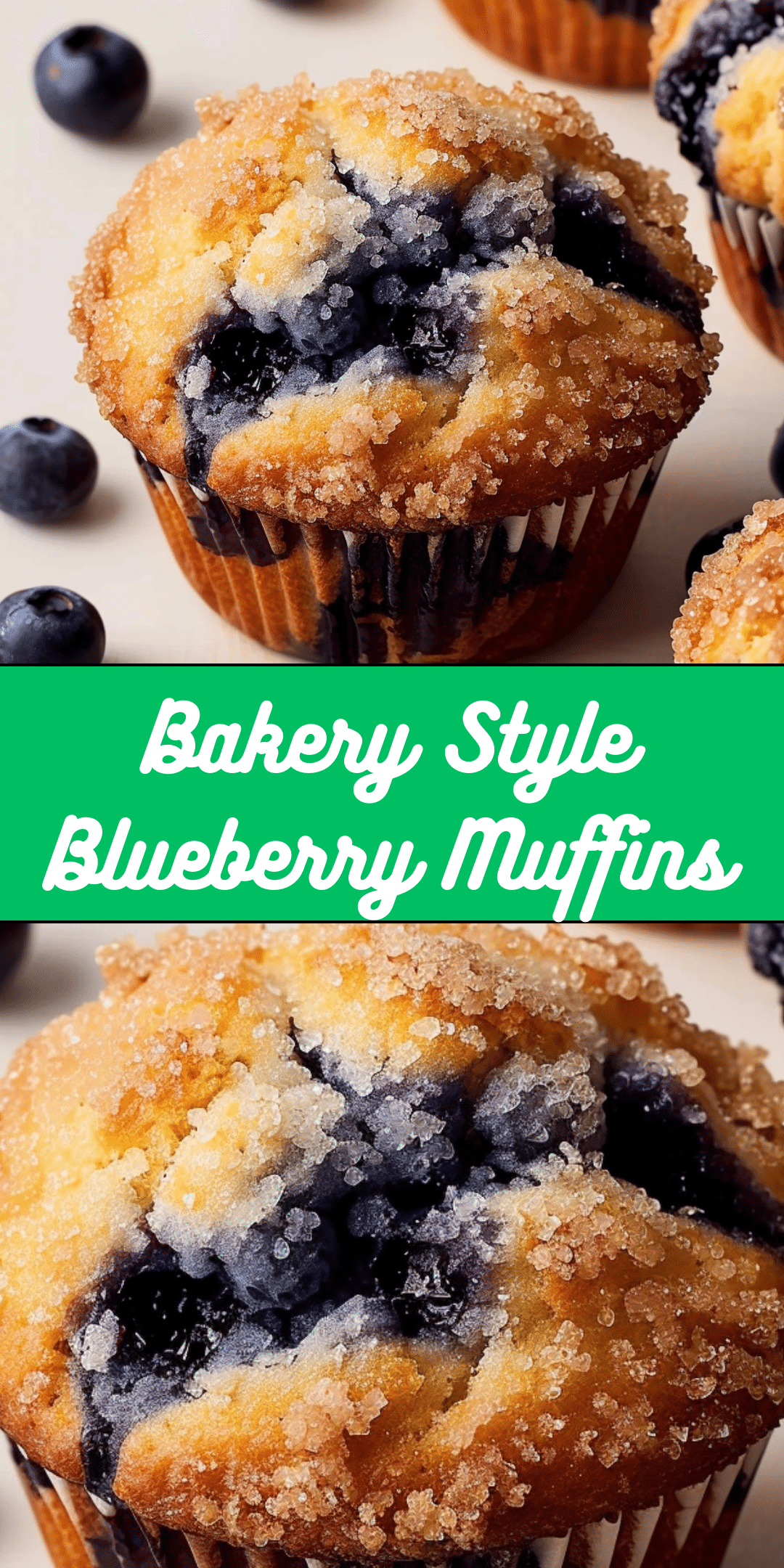 Bakery Style Blueberry Muffins - Recipes by Janet