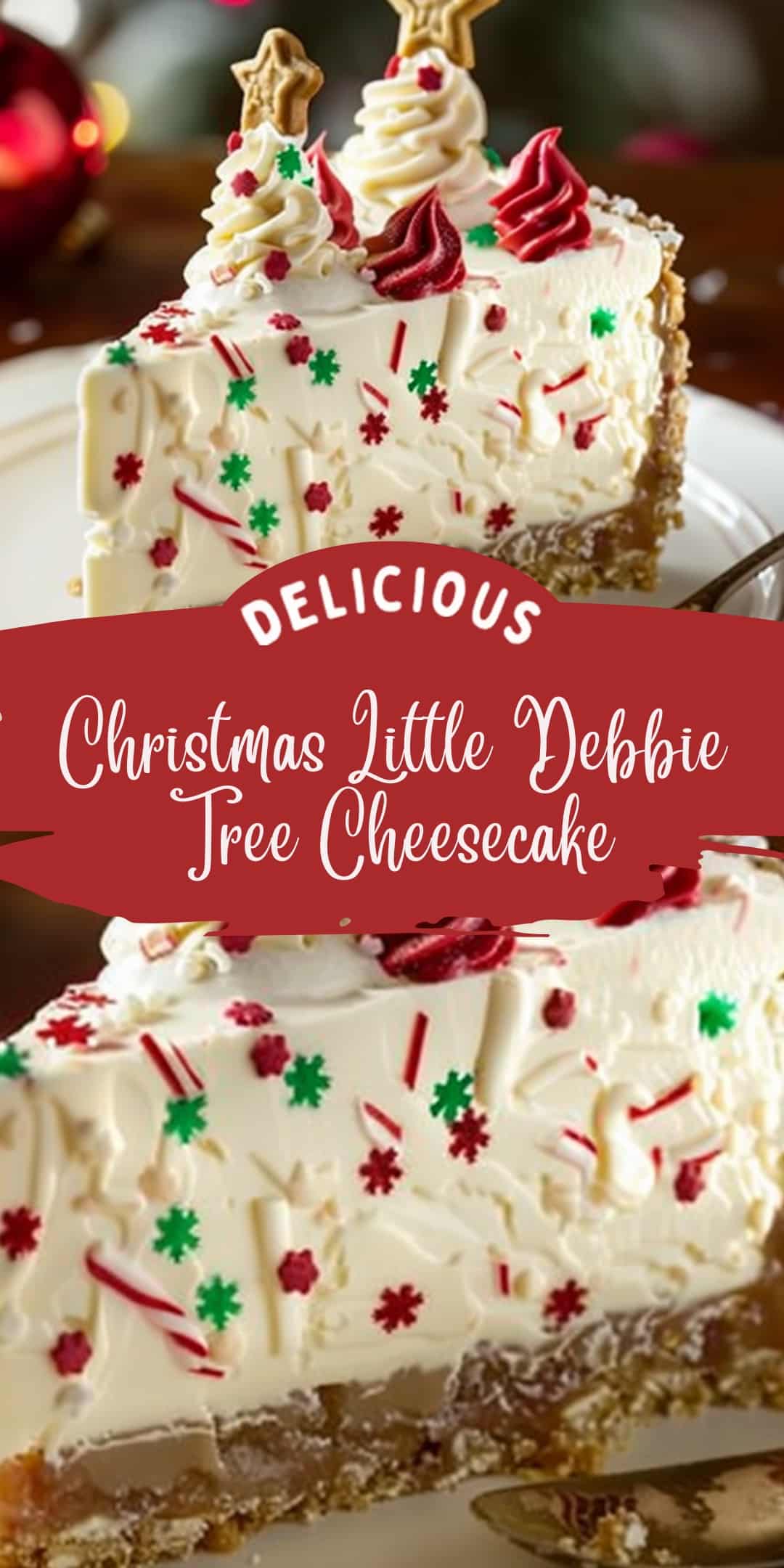 Little Debbie Christmas Tree Cheesecake - Recipes by Janet