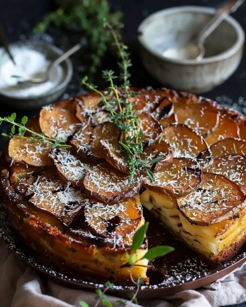 Crispy Balsamic-Thyme Potato Torte - Recipes by Janet