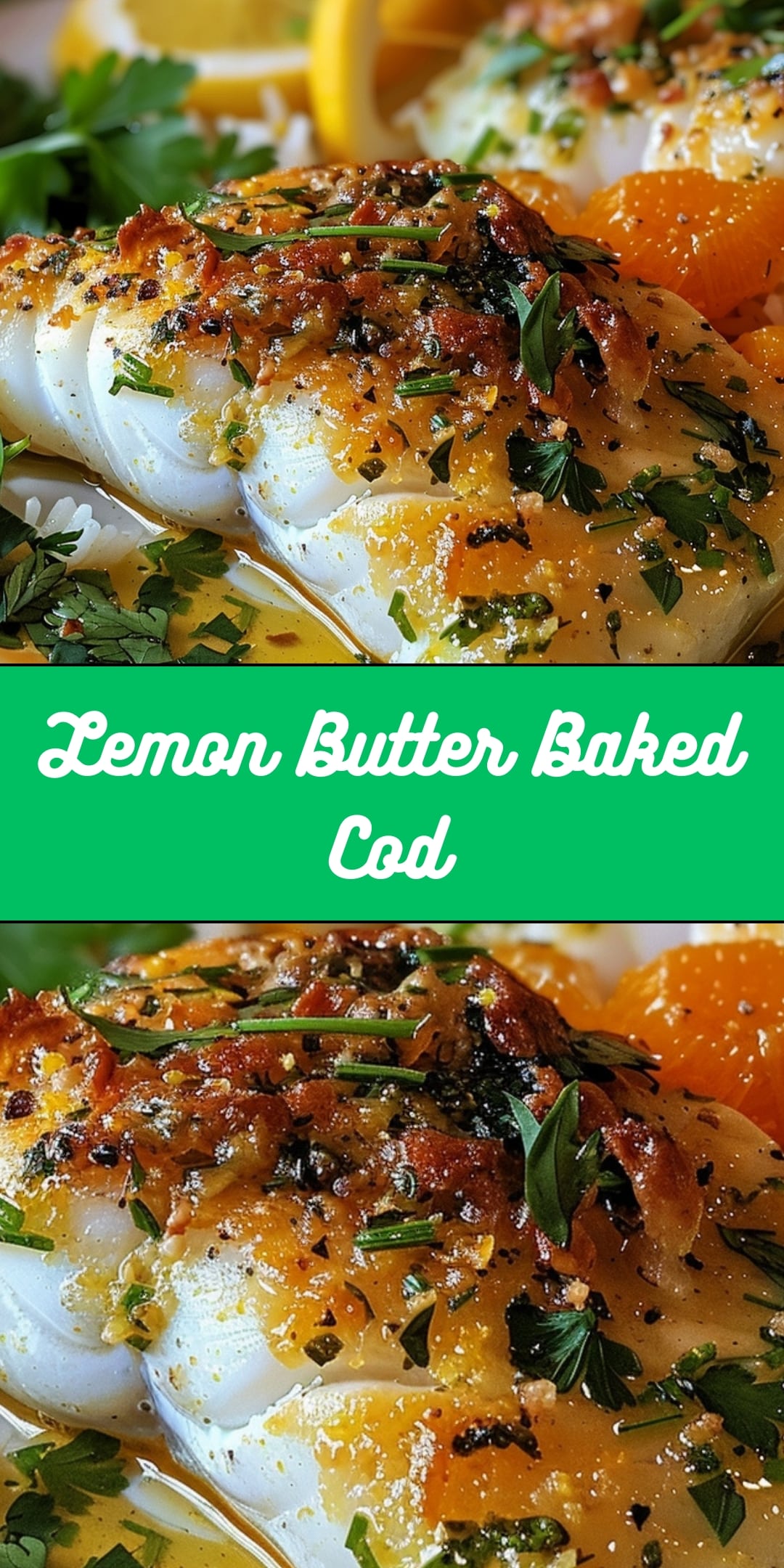 Lemon Butter Baked Cod - Recipes by Janet