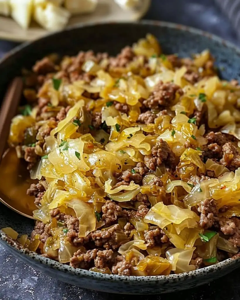 Ground Beef and Chopped Cabbage - Recipes by Janet