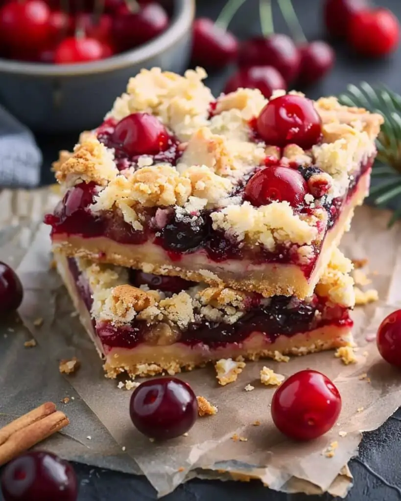 Christmas Cherry Bars - Recipes by Janet