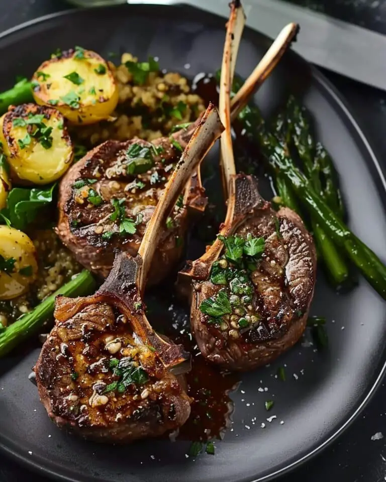 Garlic Butter Lamb Chops Recipe - Recipes by Janet