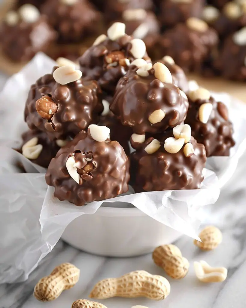 Rocky Road Peanut Clusters - Recipes by Janet
