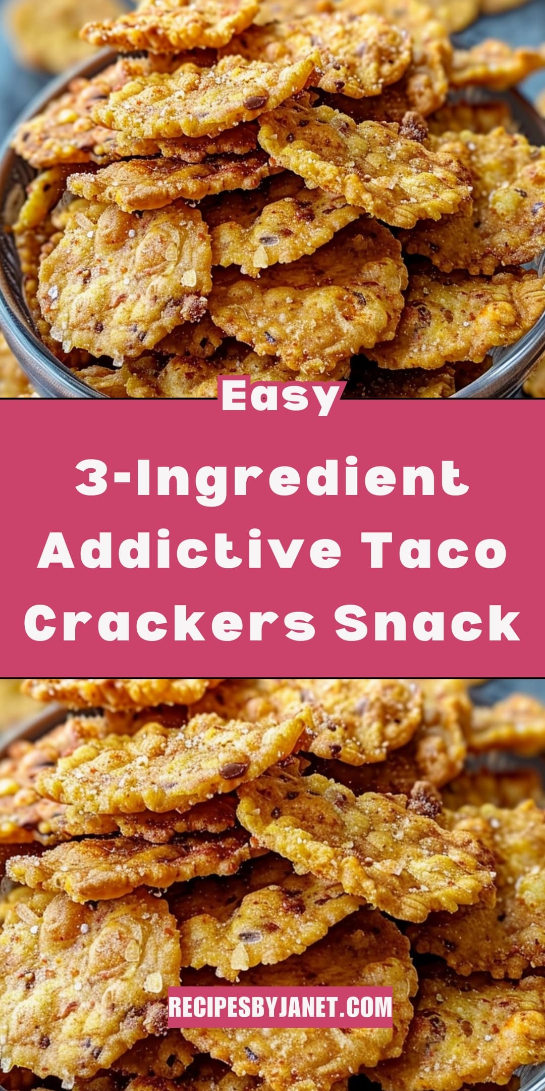 3-Ingredient Addictive Taco Crackers Snack - Recipes by Janet