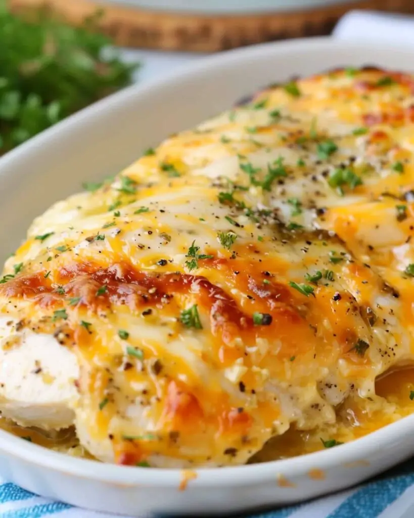 Garlic Cheddar Chicken Bake - Recipes by Janet