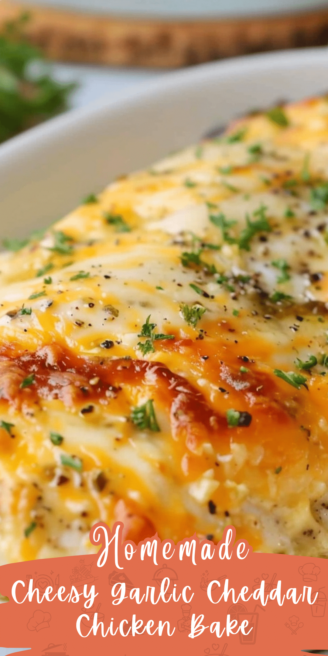 Garlic Cheddar Chicken Bake - Recipes by Janet