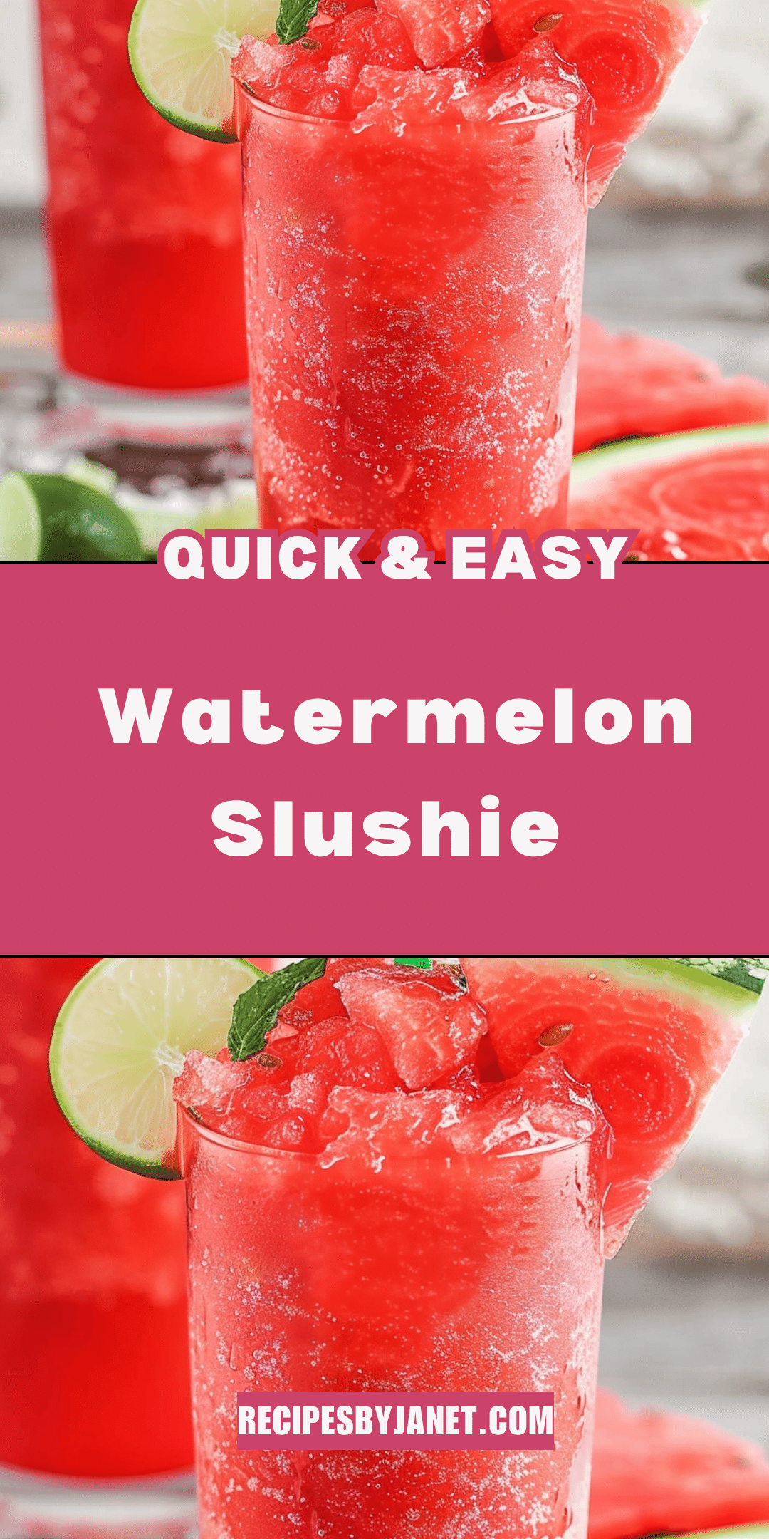 Watermelon Slushie Recipe - Recipes by Janet