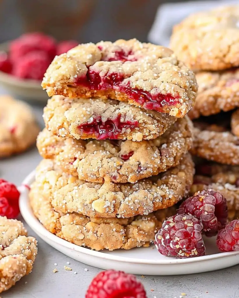 Raspberry Crumble Cookies (Costco Copycat) - Recipes by Janet