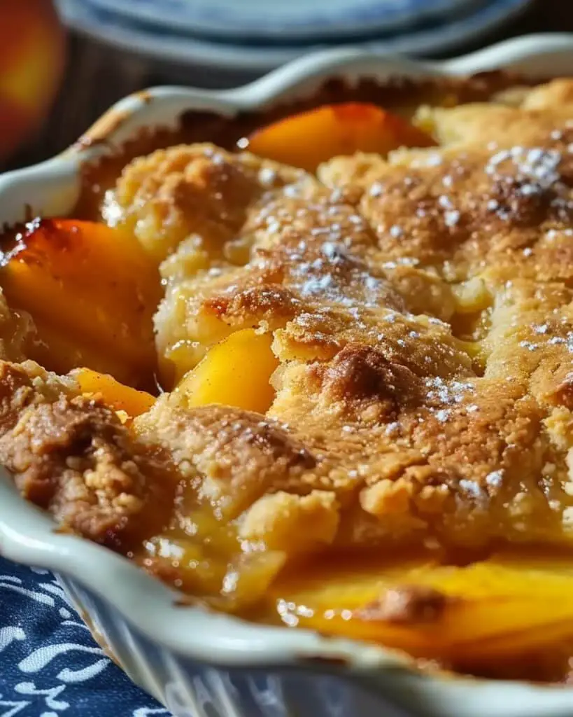 Lazy Man's Pie Peach Cobbler - Recipes by Janet