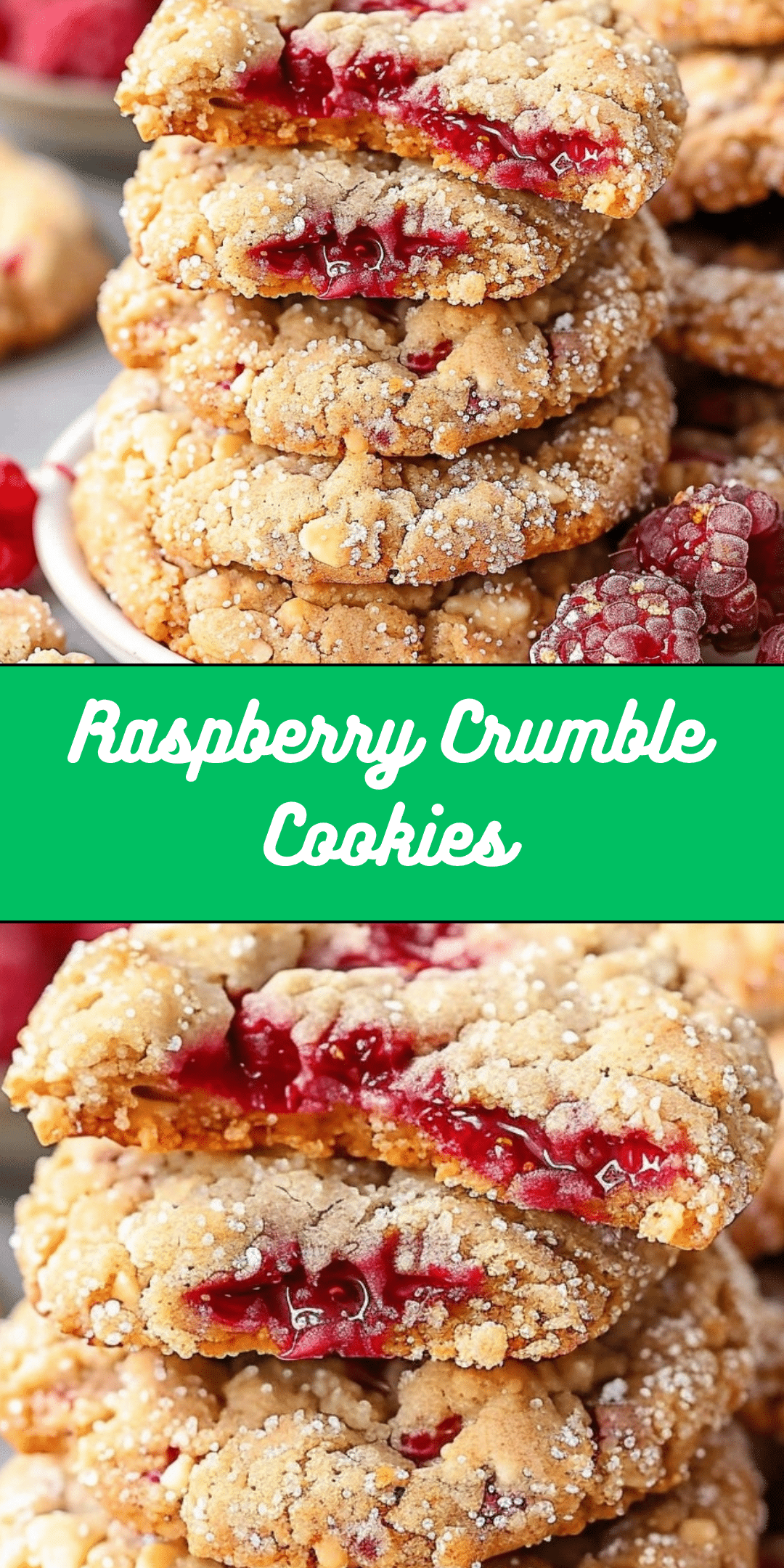 Raspberry Crumble Cookies (Costco Copycat) - Recipes by Janet