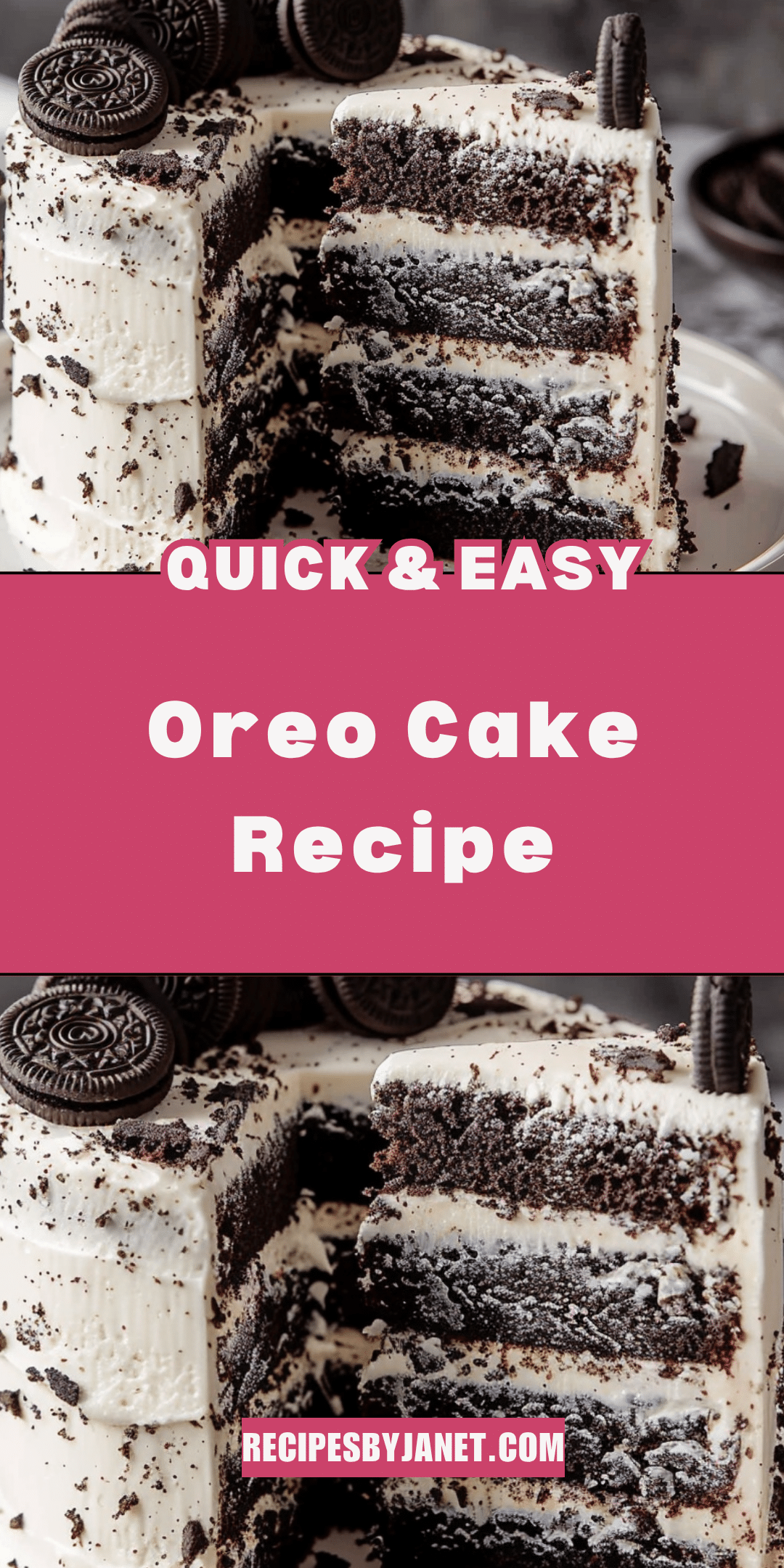Oreo Cake Recipe - Recipes by Janet