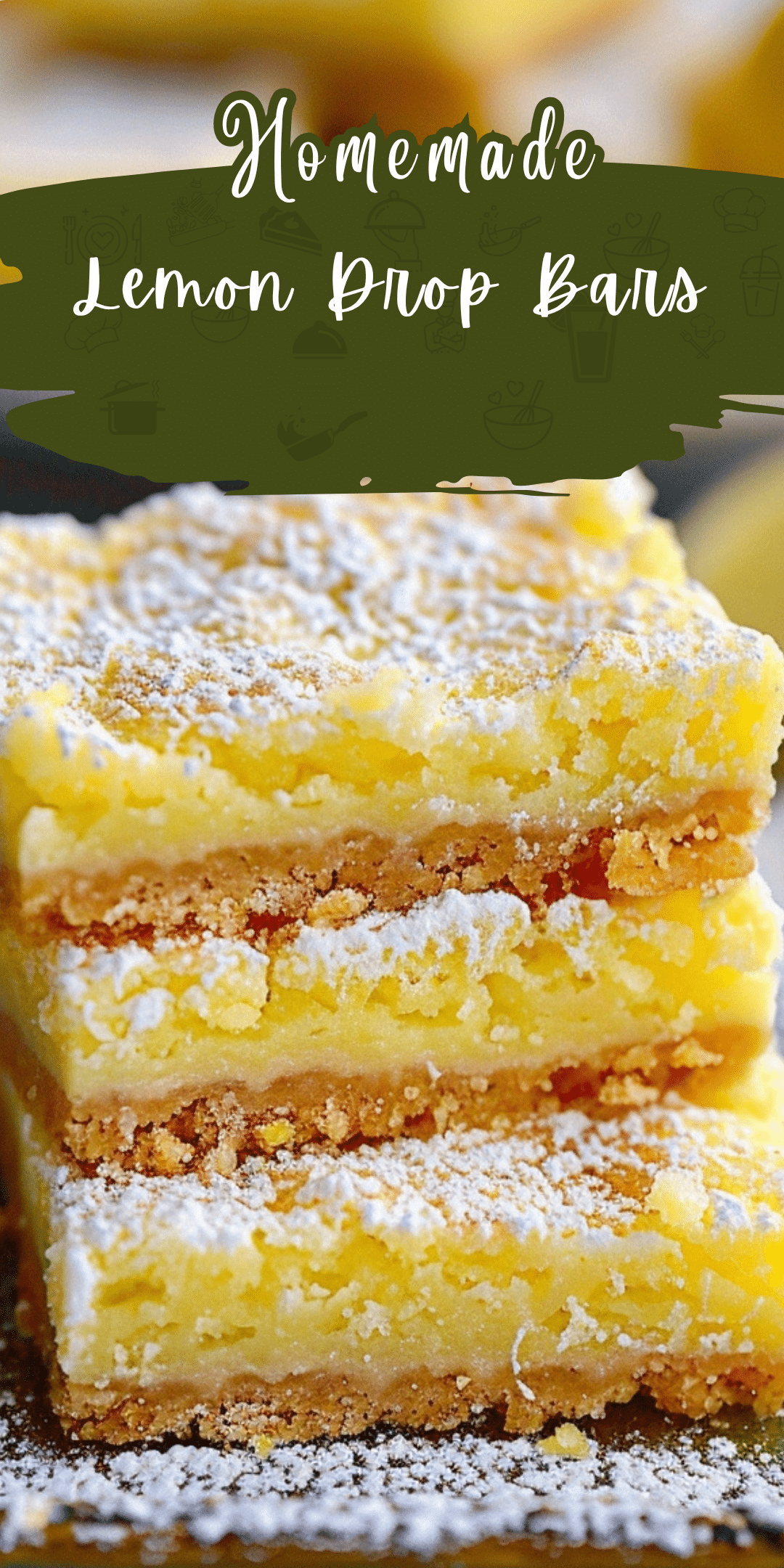 Lemon Drop Bars - Recipes by Janet