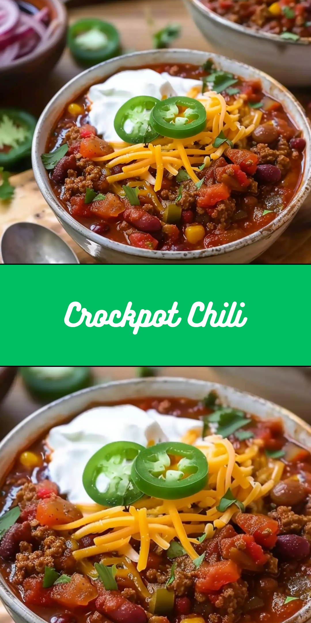 Crockpot Chili Recipe (Cook-off Winner!) - Recipes by Janet