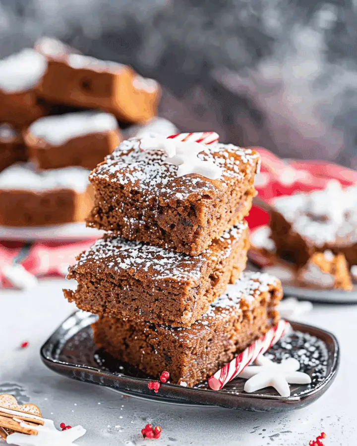 Gingerbread Blondies - Recipes by Janet