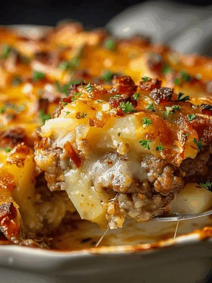 Cheesy Cabbage Beef Casserole - Recipes by Janet