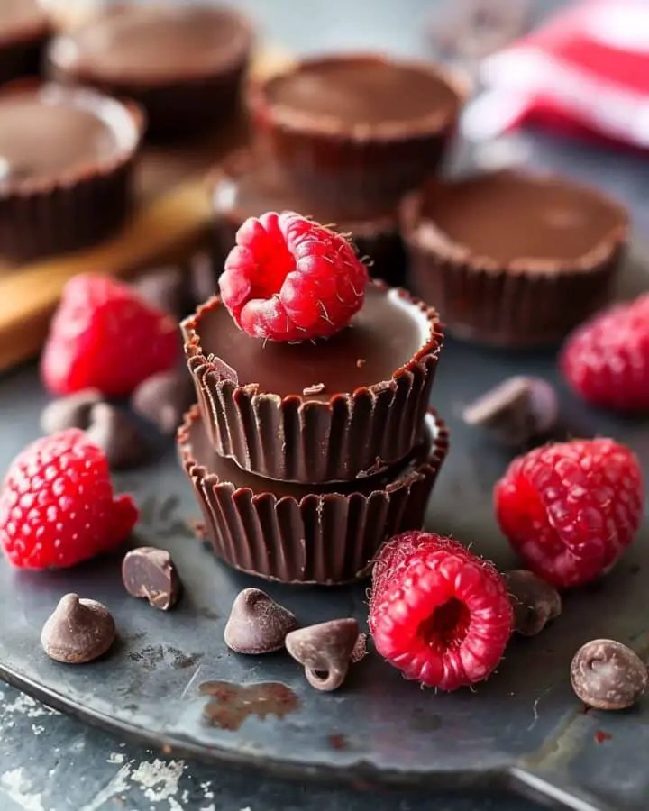 Chocolate Raspberry Cups - Recipes by Janet