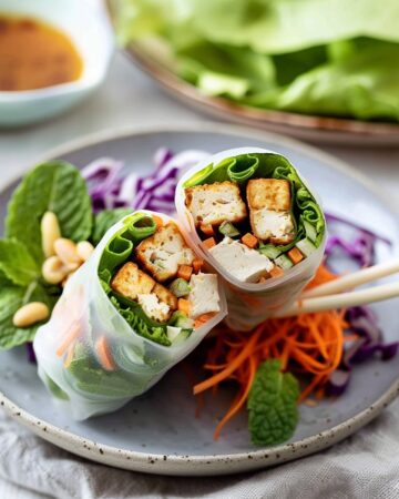 Giant Spring Rolls With Tofu - Recipes by Janet